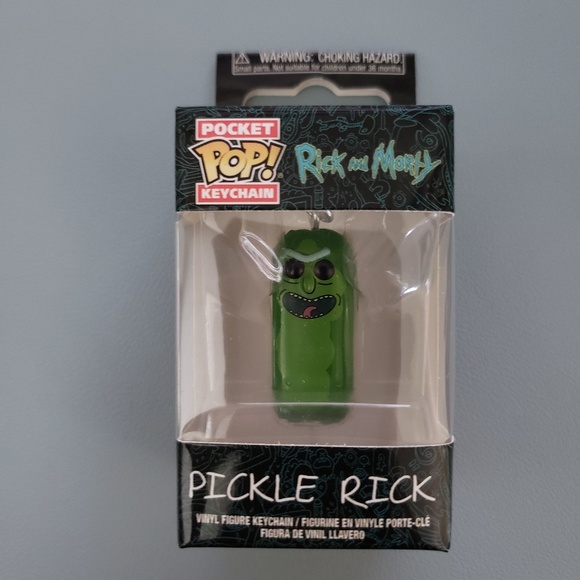 Funko | Accessories | Pocket Pop Keychain Pickle Rick From Rick Morty ...